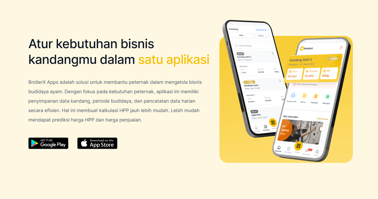 Catat Moment Suksesmu Dalam Satu Aplikasi | BroilerX